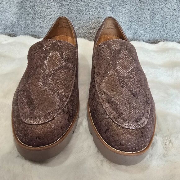 Vionic | Shoes | Vionic Kensley Brown Snake Print Loafer Womens Sizes ...